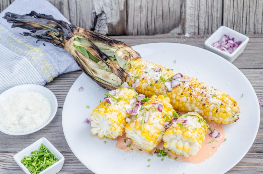 Grilled Mexican Corn with Spicy Mayo - Hello Fun Seekers